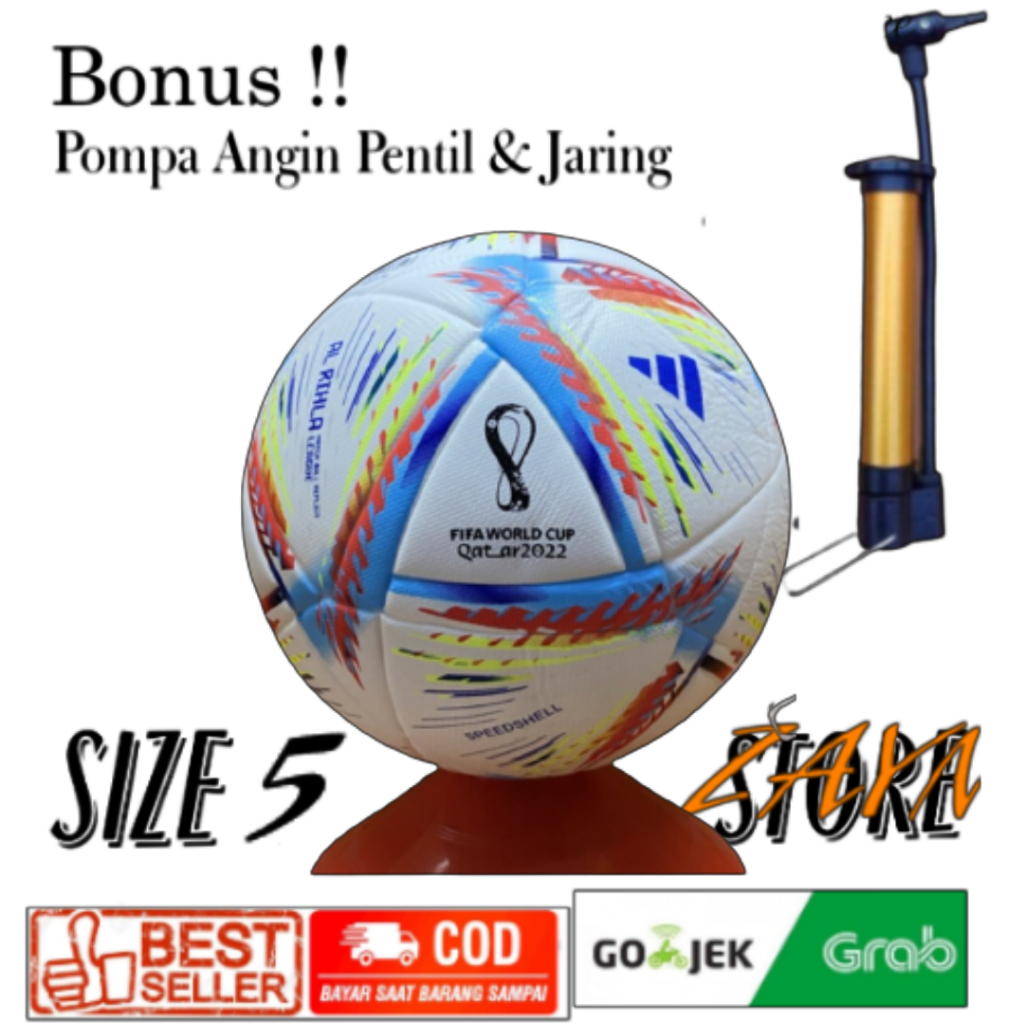 Jual Bola Sepak Bola Kaki Size 4 dan Size 5 Bonus Pompa | Shopee Indonesia