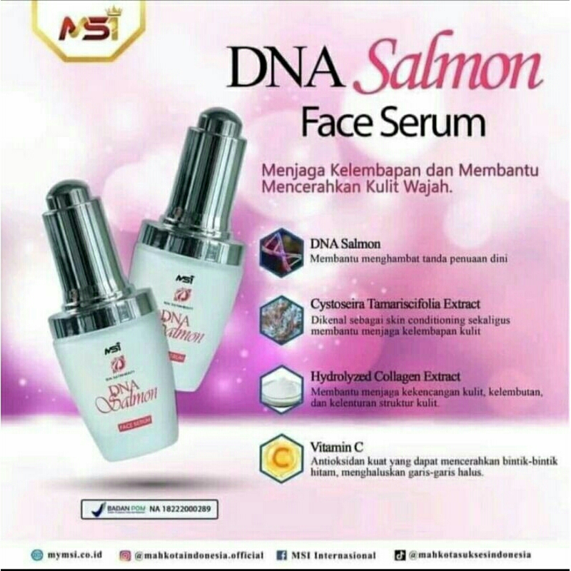 Jual DNA salmon face serum 2D (isi 2botol berat 1kg exp 2025) | Shopee ...