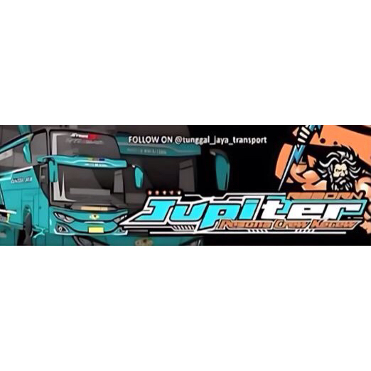 Jual Stiker Bus Tunggal Jaya Jupiter Hologram Cutting Lasser | Shopee ...