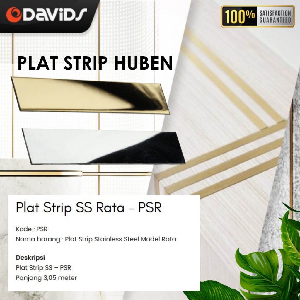 Jual List Plat Strip Mirror Sticker Tembok Gold Dekorasi Dinding Huben ...