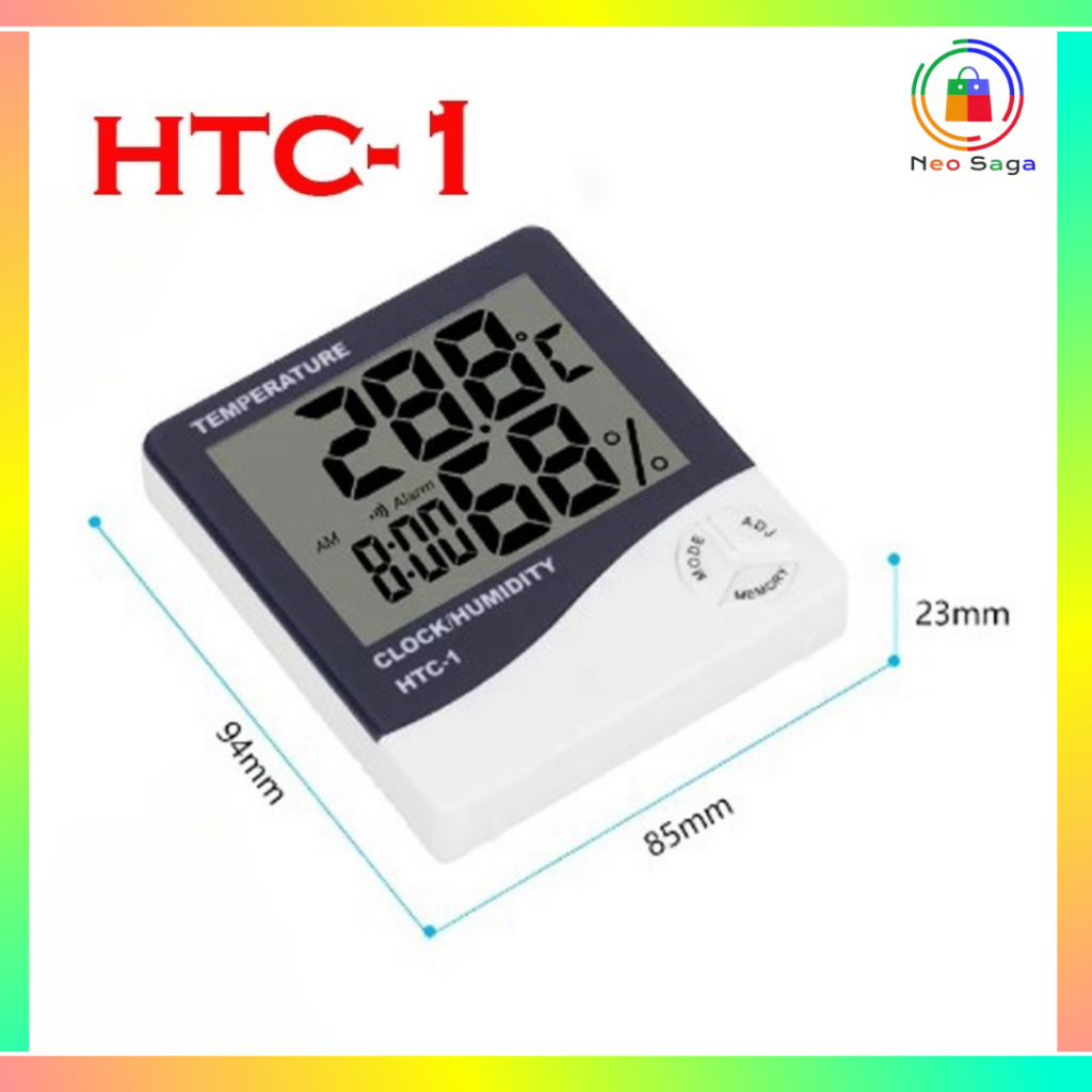 Jual Alat Ukur Suhu Ruangan Terbaik HTC Termohygrometer Temperature ...
