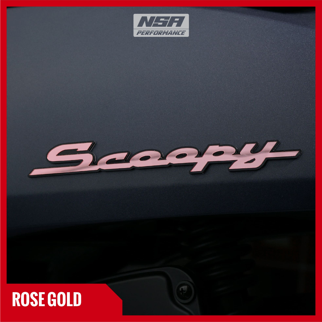 Jual NSA Emblem SCOOPY Logo Scoopy Tulisan Scoopy Timbul 3D Stiker ...
