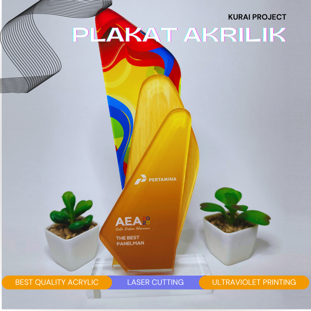 Jual Piagam Penghargaan / Souvenir Unik / Plakat Acrylic Aesthetic ...
