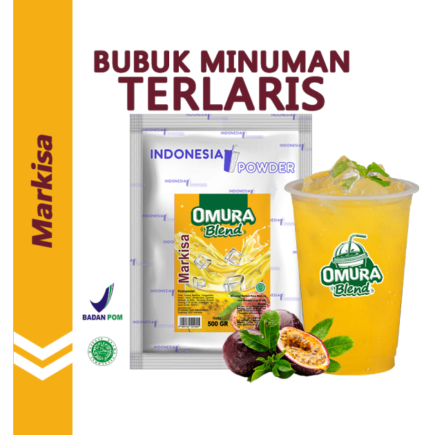Jual OMURA Blend Bubuk Minuman Premium Rasa Markisa Powder Drink 500 GR ...