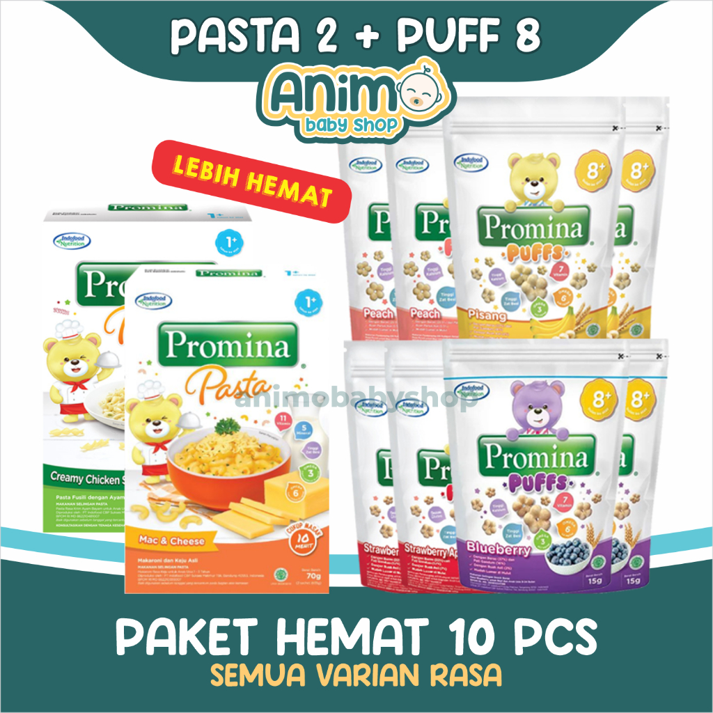 Jual PAKET HEMAT PROMINA PUFF & PASTA ALL VARIAN MPASI CAMILAN MAKANAN ...