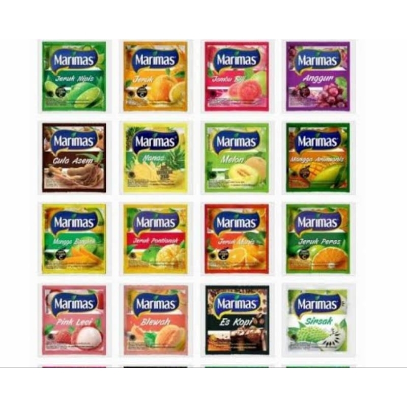Jual marimas minuman serbuk instan...1renceng isi 10 sachet | Shopee ...