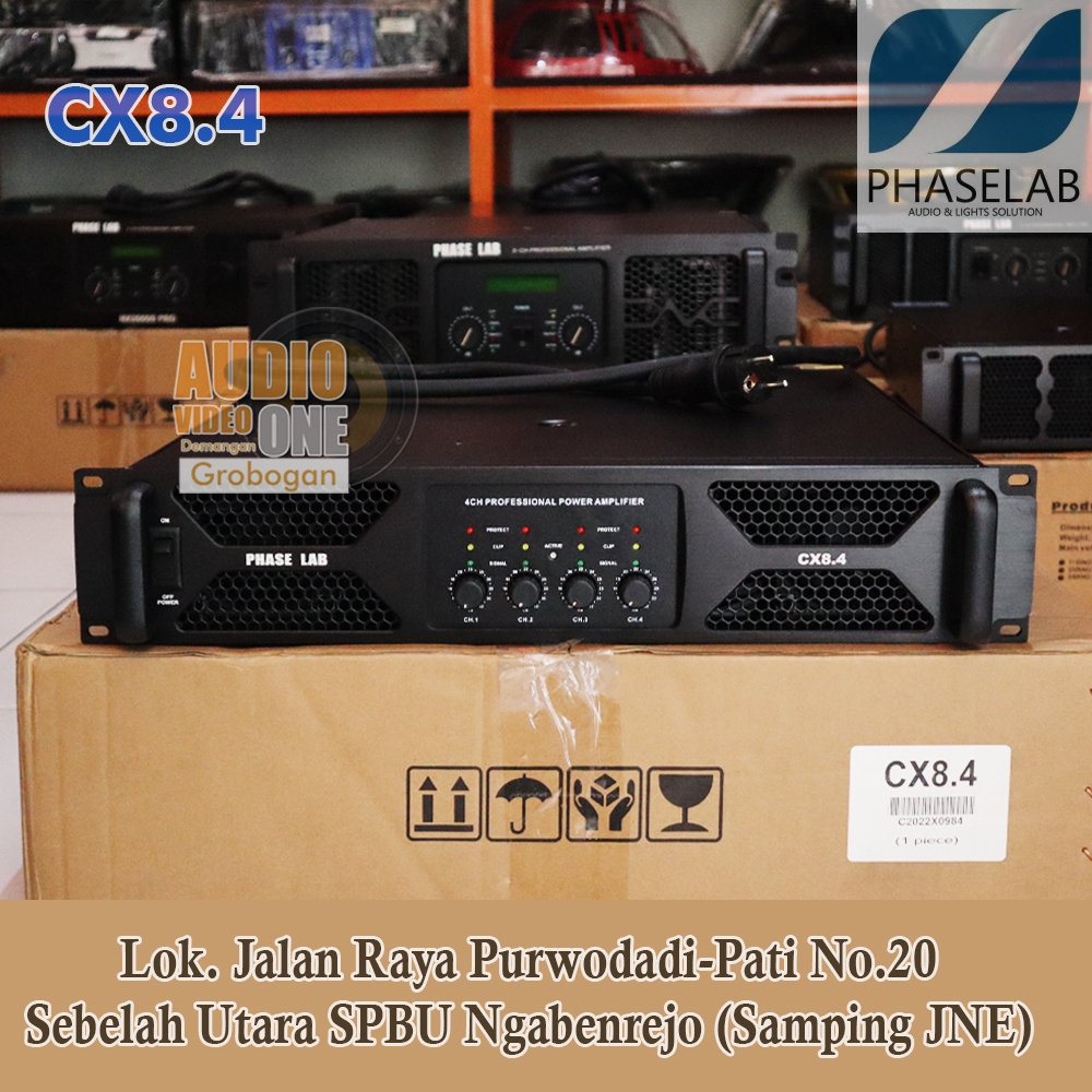 Jual Power Phase Lab CX 8.4 Power Amplifier 4 x 800 Watt 8 Ohm Power ...