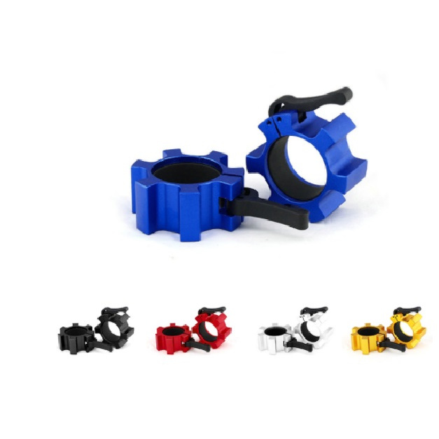 Jual Aluminium Barbell Collars / Pengunci Barbel / Barbell Lock Clamp ...