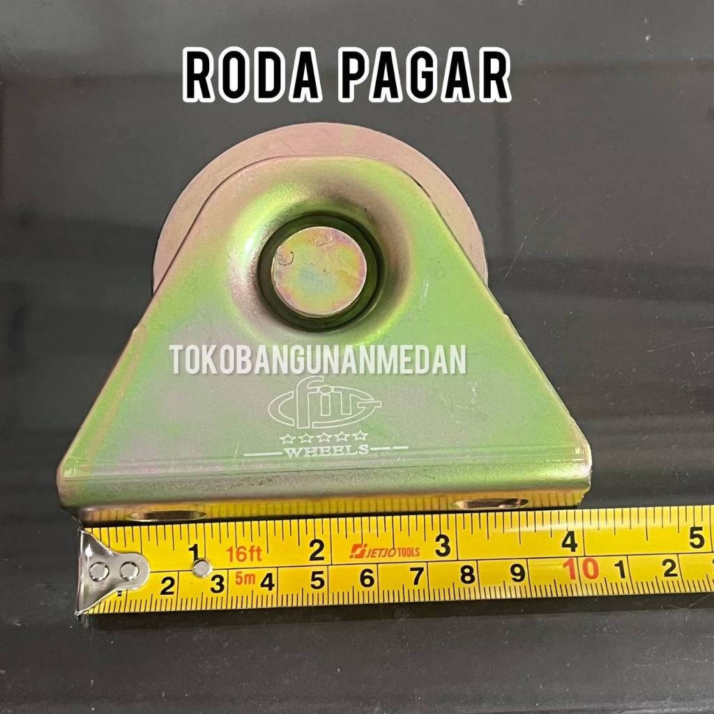 Jual Roda Pagar Besi Siku V 3 inch / Bubut Gerbang | Shopee Indonesia
