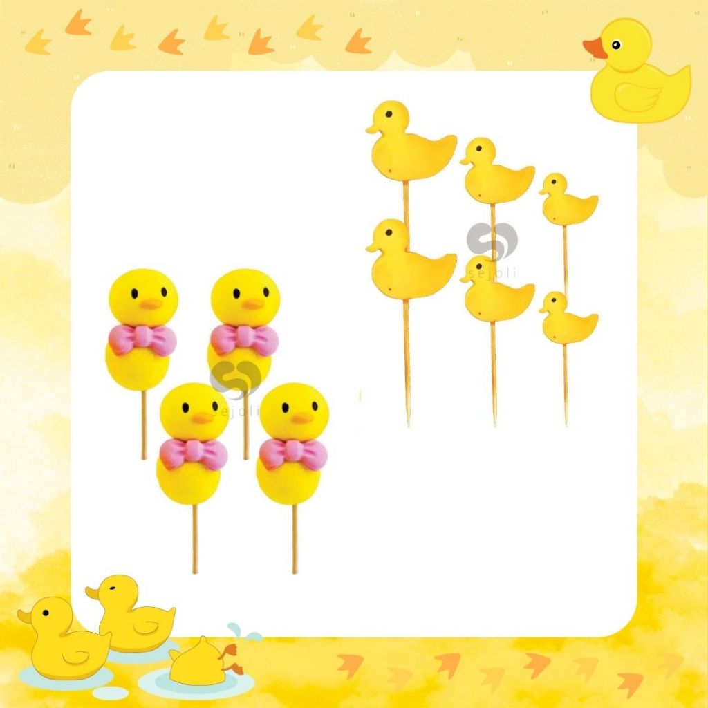 Jual Hiasan Kue/ Cake Topper Animals / Gumpaste Hewan Bebek | Shopee ...