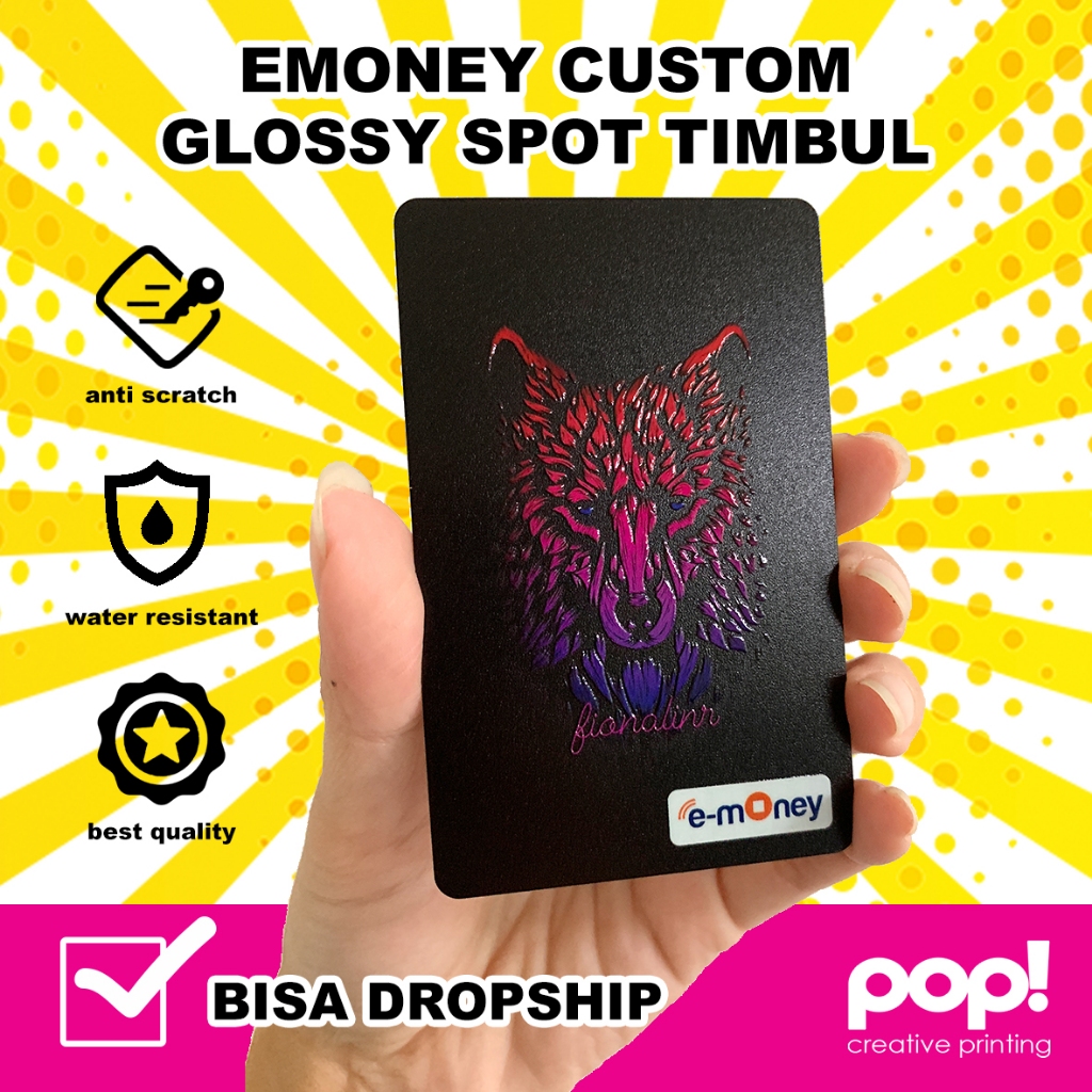 Jual CUSTOM EMONEY Cetak GLOSSY SPOT FLAZZ GEN2 BRIZZI TAPCASH EXLUSIVE ...