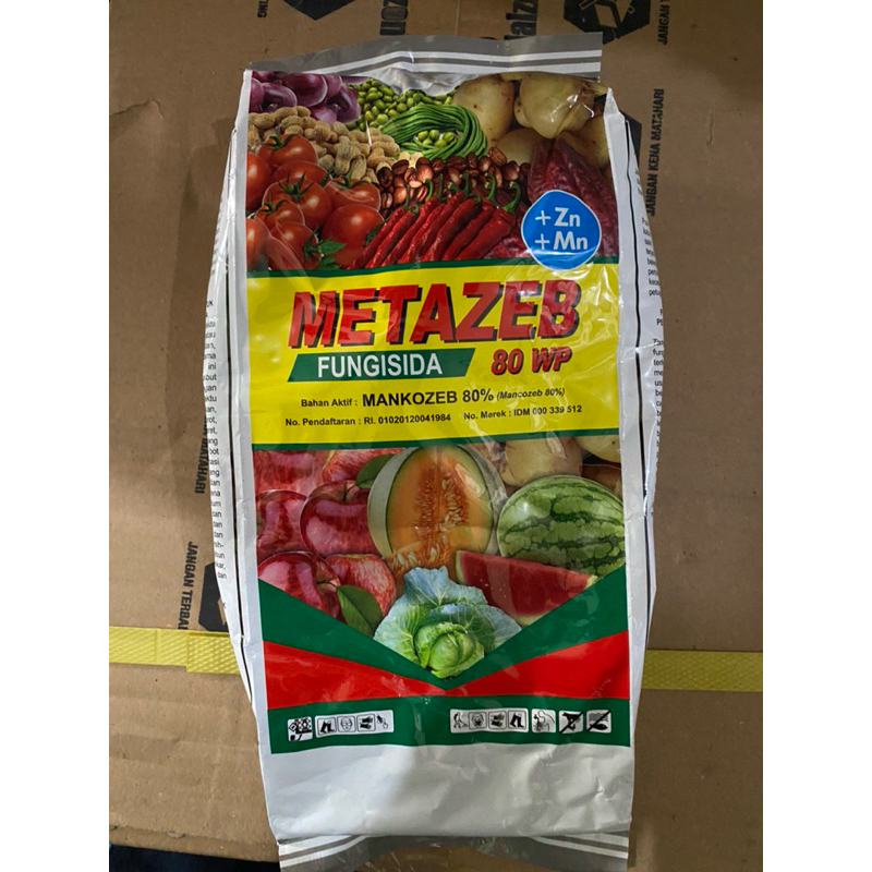 Jual FUNGISIDA METAZEB 80WP UKURAN 1KG MANCOZEB 80% | Shopee Indonesia