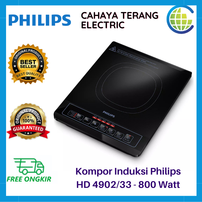 Jual Philips Kompor Induksi HD4902/33 Low Watt Induction Cooker HD 4902 ...