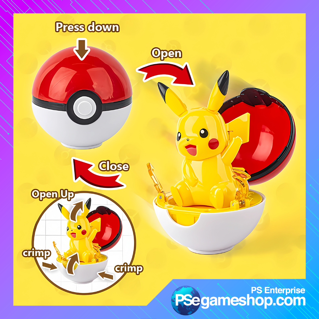 Jual Pokemon Transformation Pokeball Pikachu | Shopee Indonesia