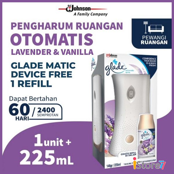 Jual Glade Matic Device + Refill Lavender & Vanilla - Pengharum Pewangi ...