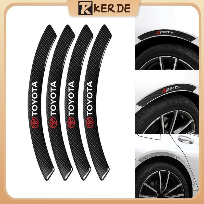 Jual 4PCS Strip Tabrakan Karet Di Tepi Atas Ban Stiker Pelindung Di ...