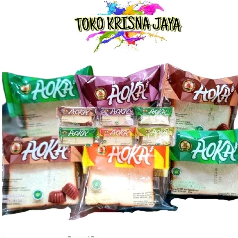 Jual ECER AOKA ROTI SANDWICH NETTO 1 PCS RASA COKELAT | KEJU | BLUEBERY ...