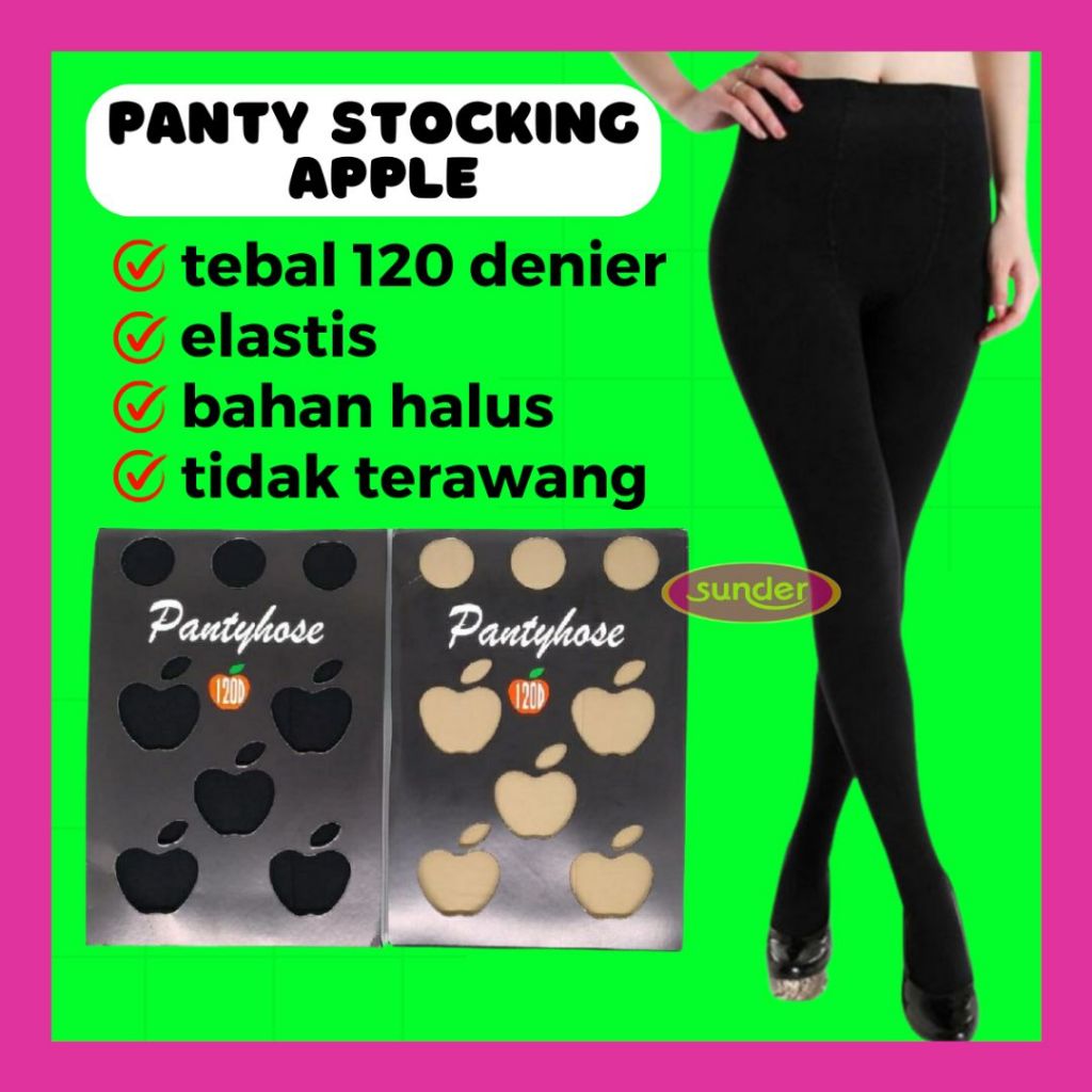 Jual Pantyhose Apple Hitam 7088, Pantystocking Wanita Murah, Stocking ...