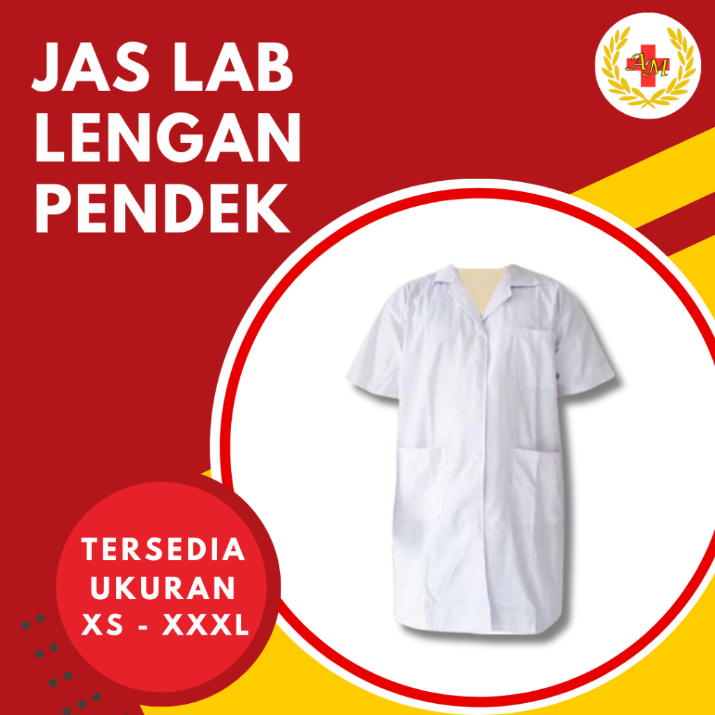 Jual Jas Lab Lengan Pendek Jas Laboratorium | Shopee Indonesia