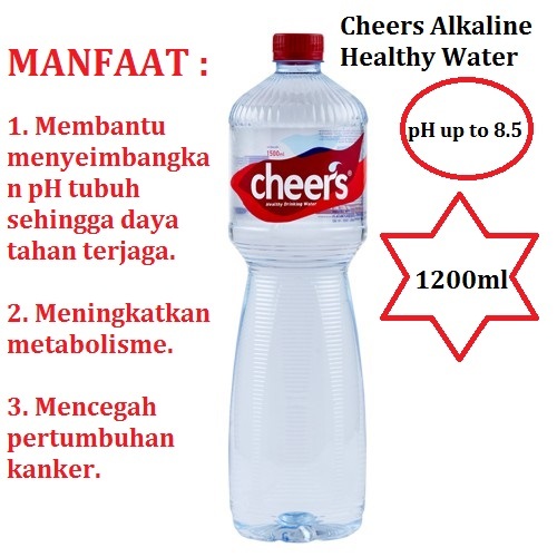 Jual Cheers Alkaline Healthy Water 1200ml (1 botol) | Shopee Indonesia