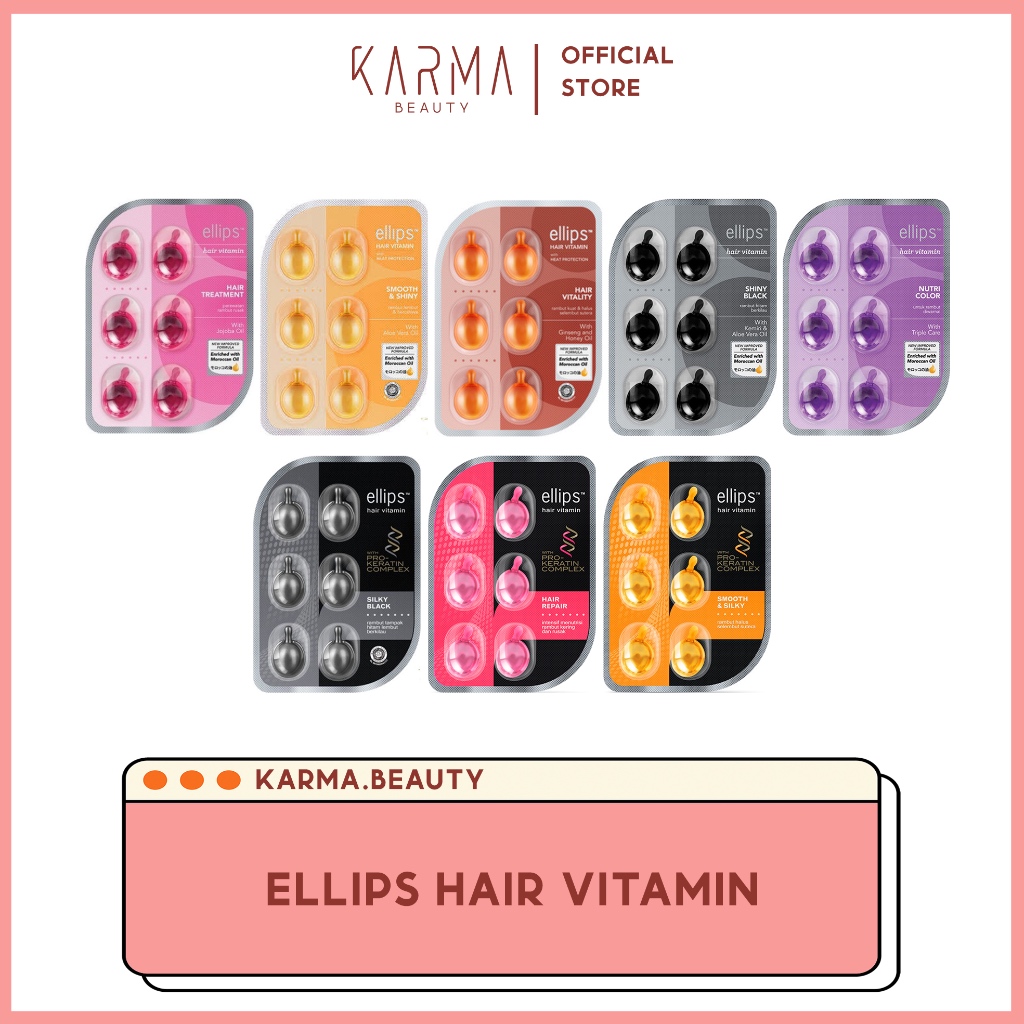 Jual ELLIPS HAIR VITAMIN isi 6 Blister (Sachet) | Shopee Indonesia