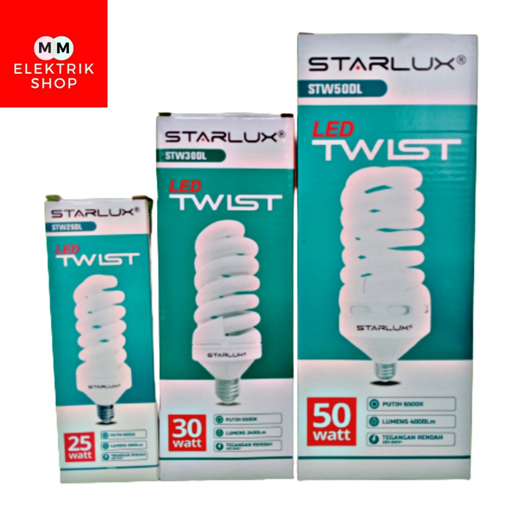 Jual Lampu Ulir Led Twist 25 Watt 30 Watt 50 Watt STARLUX | Shopee ...