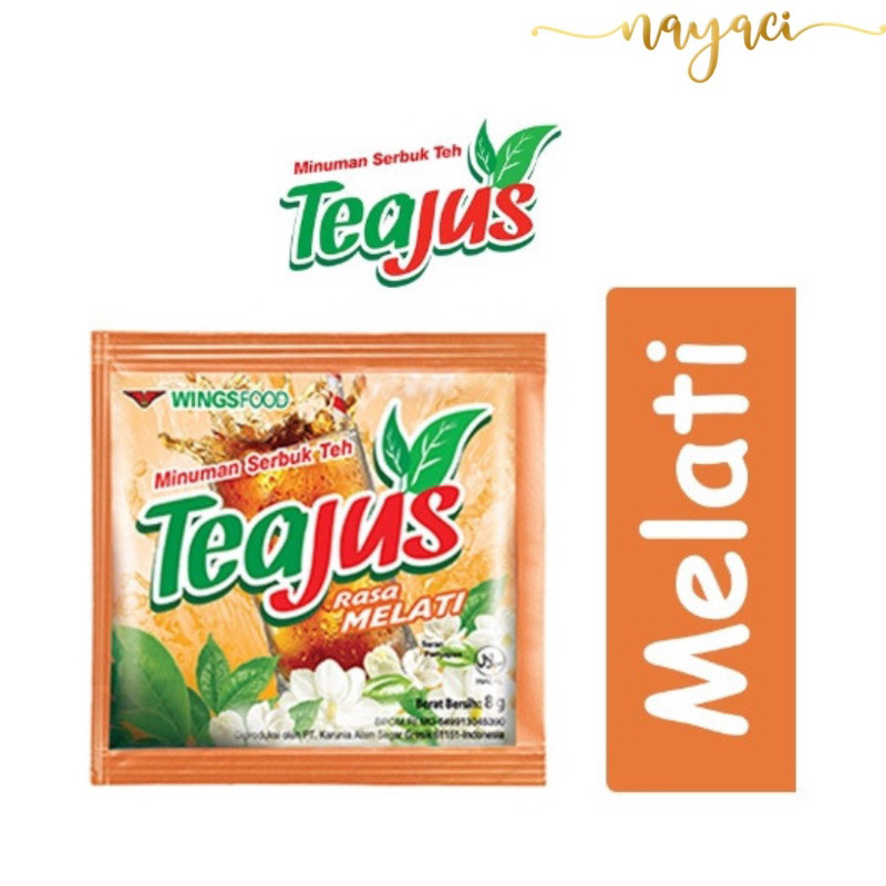 Jual TEA JUS MINUMAN SERBUK TEH RASA MELATI (1 RENCENG ISI 10 SACHET ...