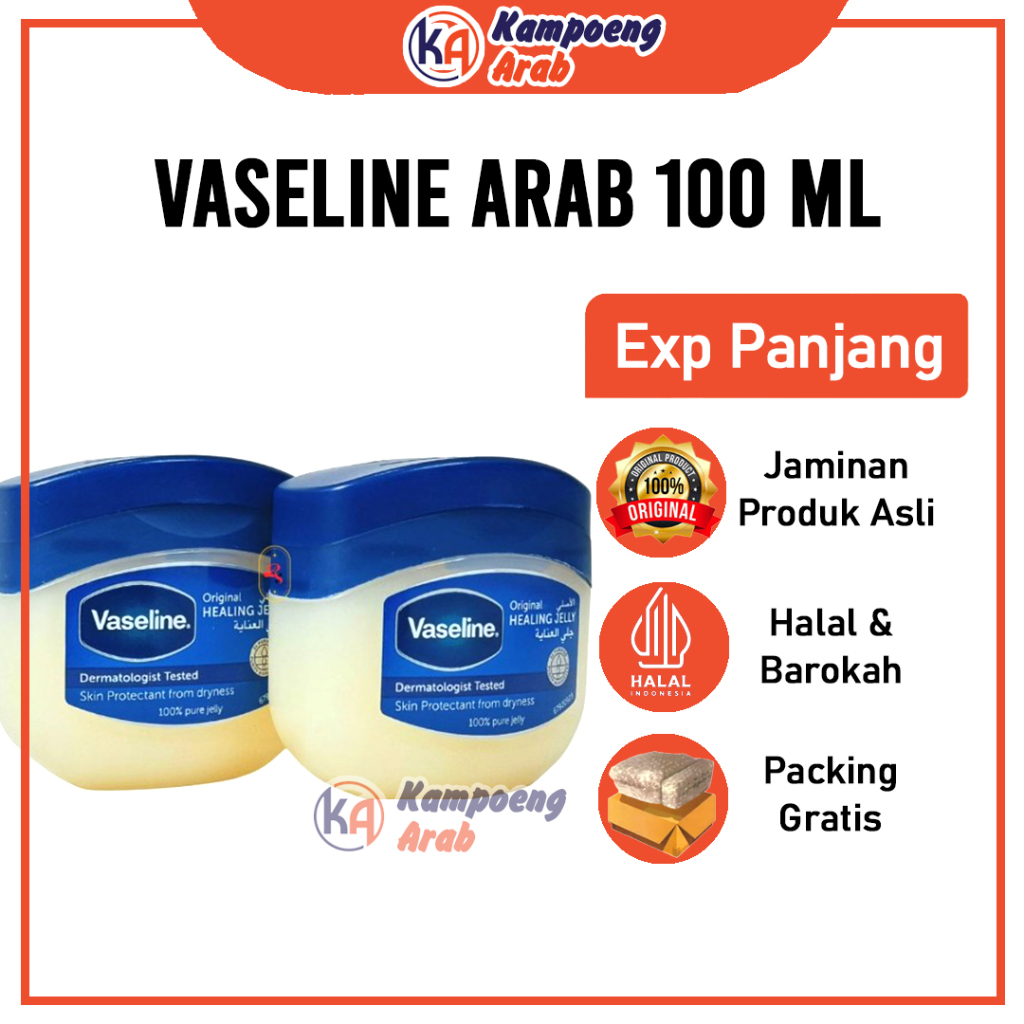 Jual Vaseline Asli Arab 100ml Krim Pelembab & Pelindung dari UV Cocok ...