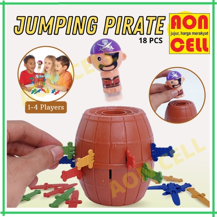 Jual Mainan Anak Jumping Pirate Pirates Seru Roulette Games Mainan ...