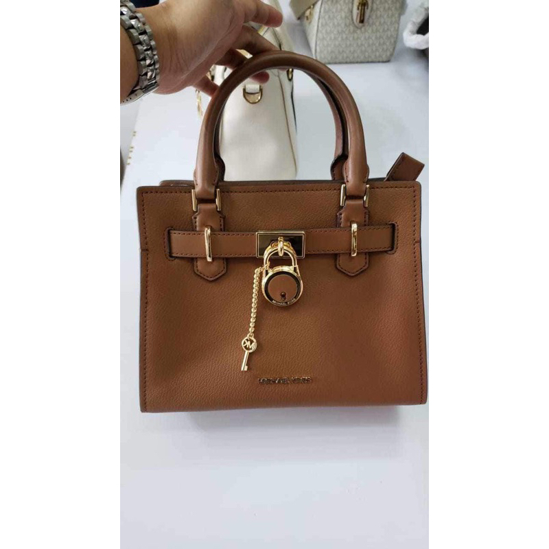 Jual MICHAEL KORS HAMILTON SMALL SATCHEL ORIGINAL | Shopee Indonesia