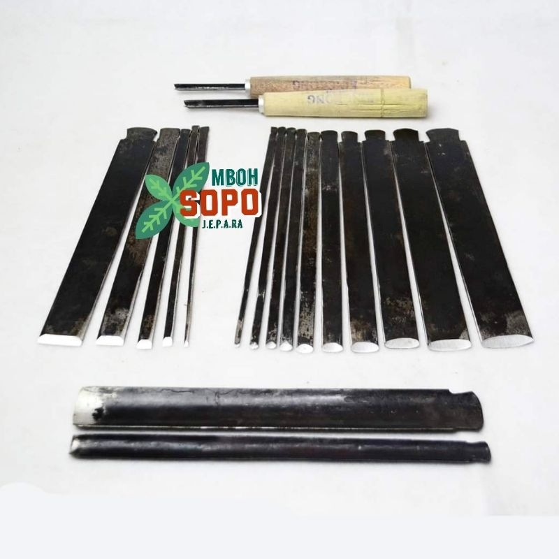Jual Alat Ukir, Pahat Ukir Kayu Jepara, Set 19 pcs | Shopee Indonesia