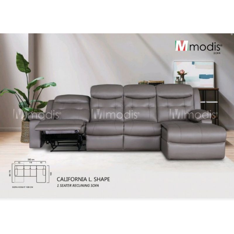 L Shape Recliner Sofa Singapore | Baci Living Room