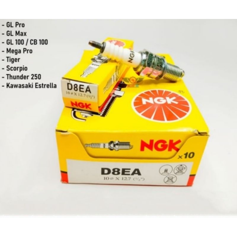 Jual Busi Motor NGK D8EA Gl Megapro CB Tiger Scorpio | Shopee Indonesia