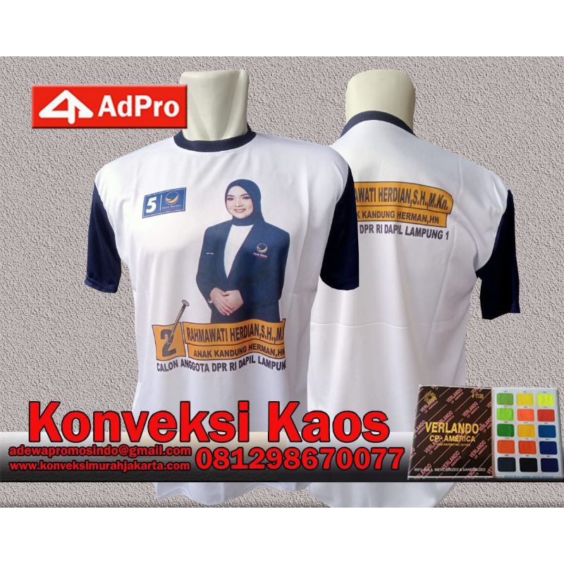 Jual KAOS PARTAI MURAH BAHAN HYGET | Shopee Indonesia