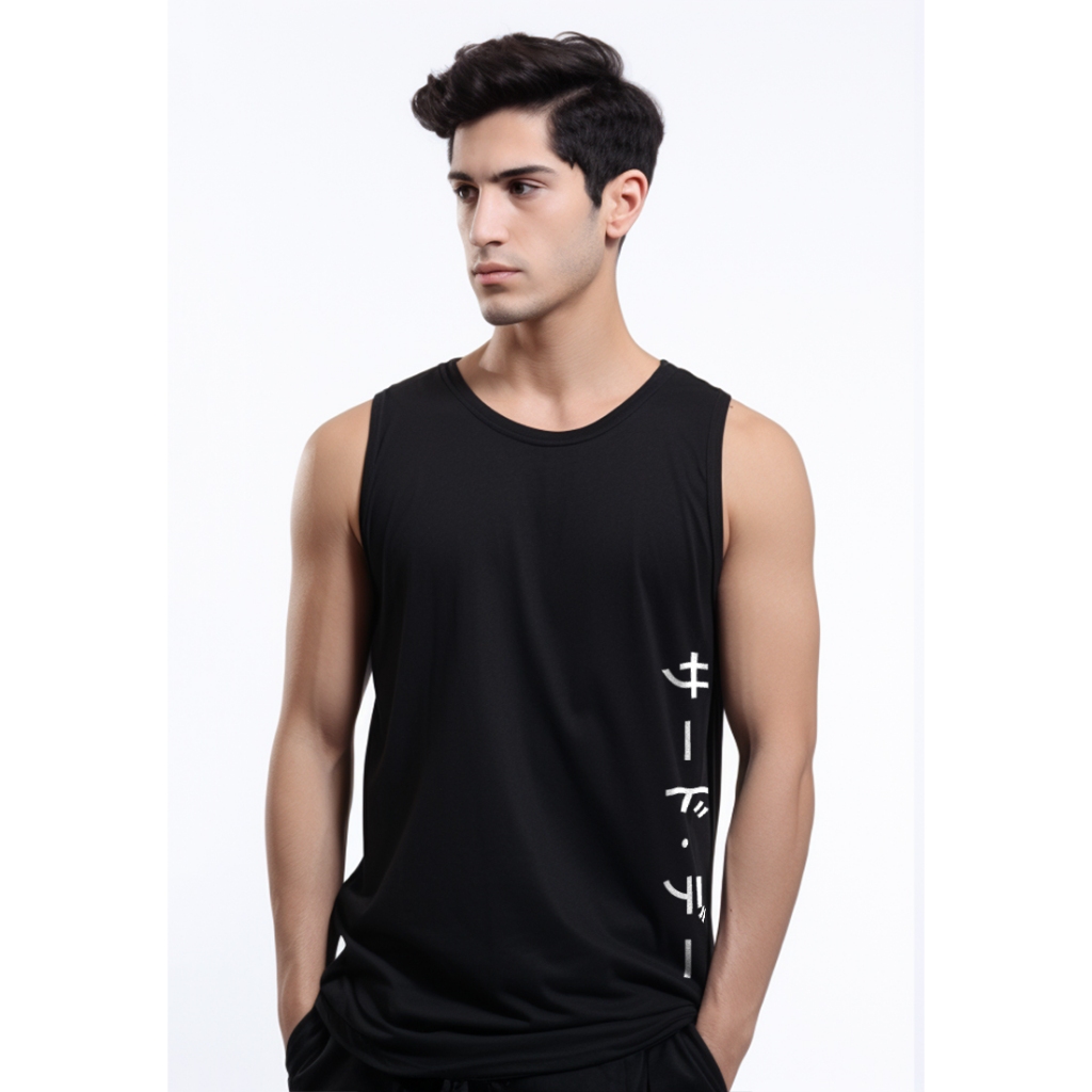 Jual MTI53 Kaos Kutang Sleeveless Tank Top Singlet Pria Bahan Instacool ...
