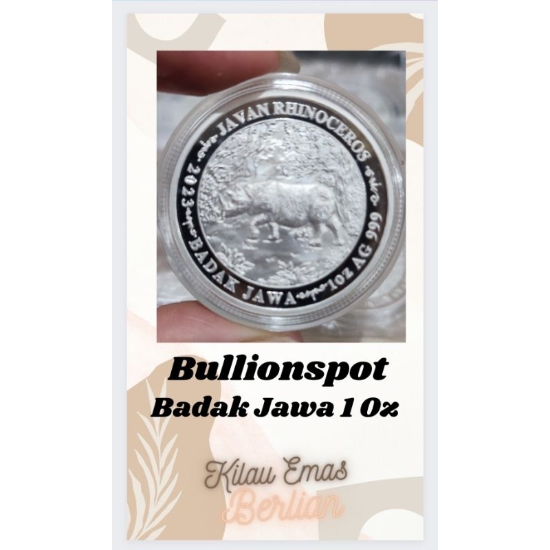 Jual Bullionspot Badak Jawa 1 Oz / Silver Bullionspot Badak Jawa 1 Oz | Shopee Indonesia