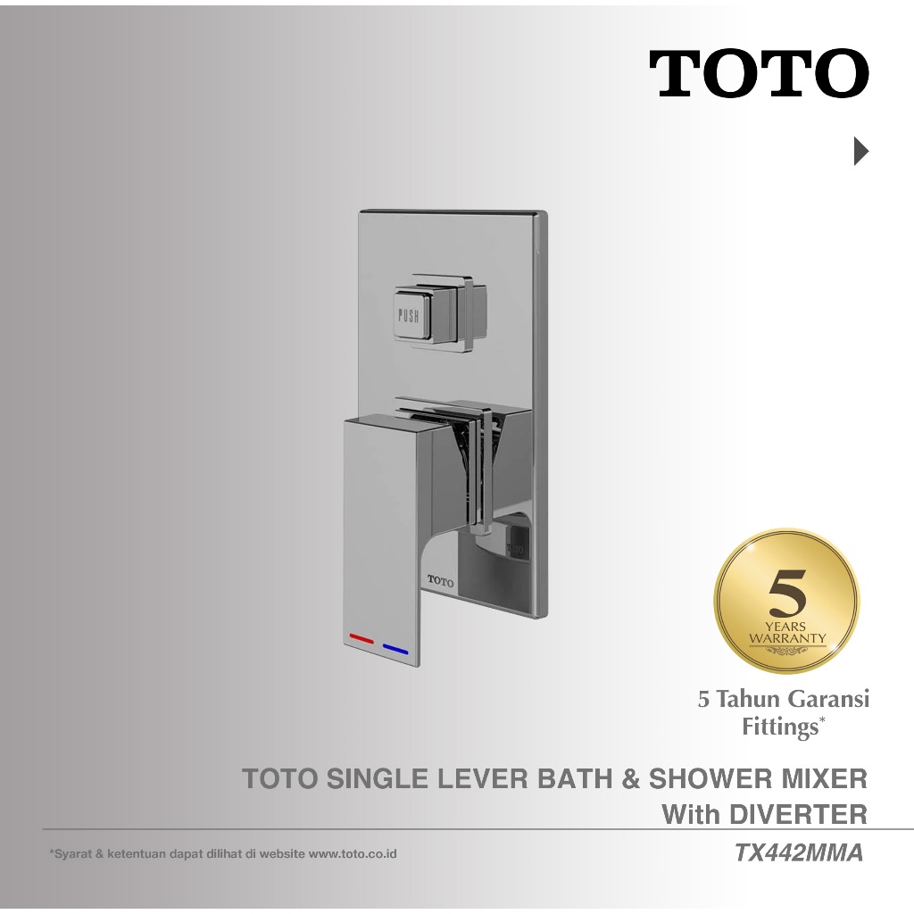 Jual TOTO MA Single Lever Bath & Shower Mixer / Keran Shower TX442MMA ...