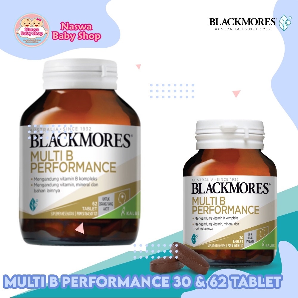 Jual Blackmores Multi B Performance Isi 30 & 62 Tablet | Shopee Indonesia