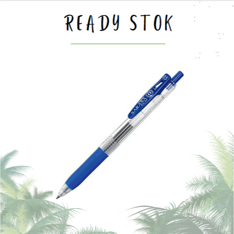 Jual PULPEN / BOLPOIN / BALLPEN / GEL PEN ZEBRA SARASA CLIP BLUE ( PCS ...