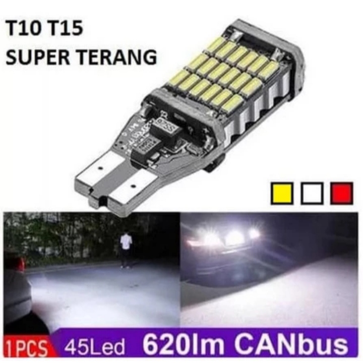 Jual Lampu led mundur lampu senja t15 45 lampu mundur canbus | Shopee ...