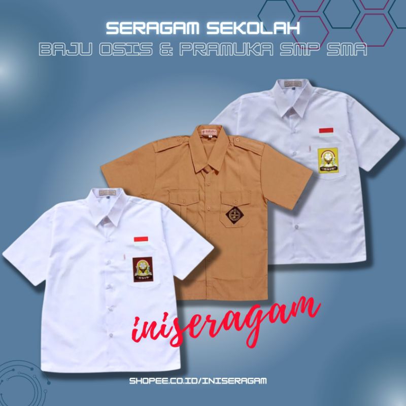 Jual INI SERAGAM - Baju Seragam Sekolah Atasan Kemeja OSIS SMP SMA Logo ...