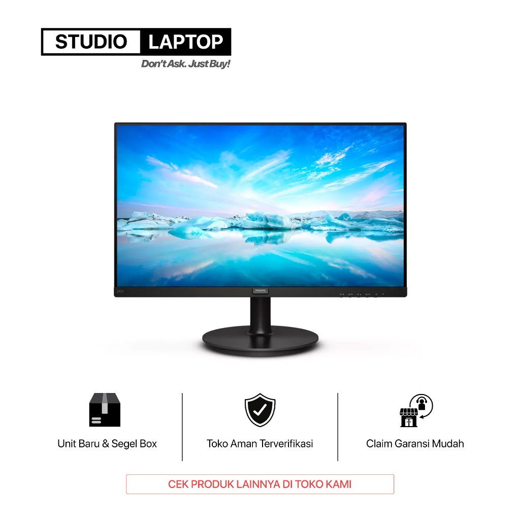 Jual Cicilan 0% - Monitor LED Philips 242V8A/70 24" FHD IPS 75Hz VGA ...