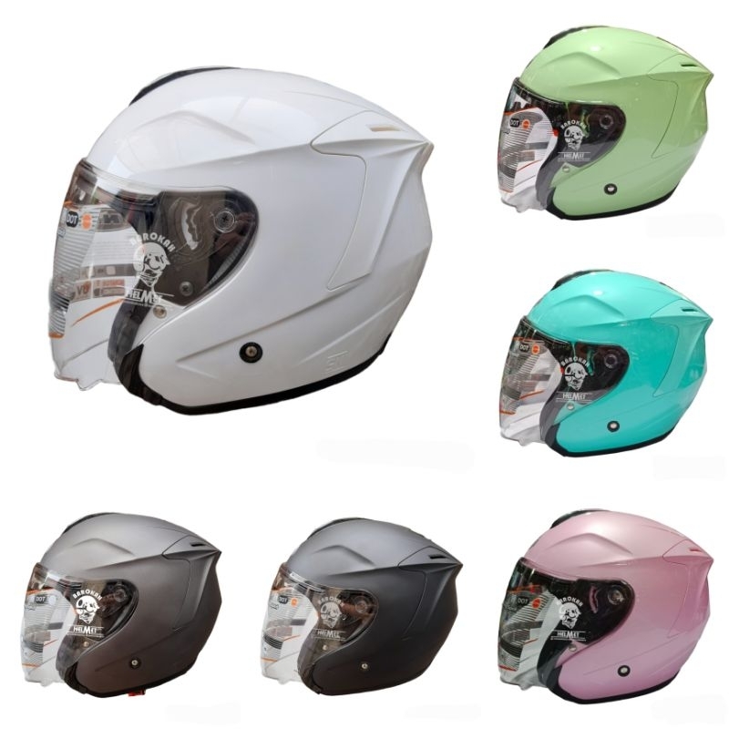Jual Helm ink dynamic putih hitam hitam doff original 100% | Shopee ...