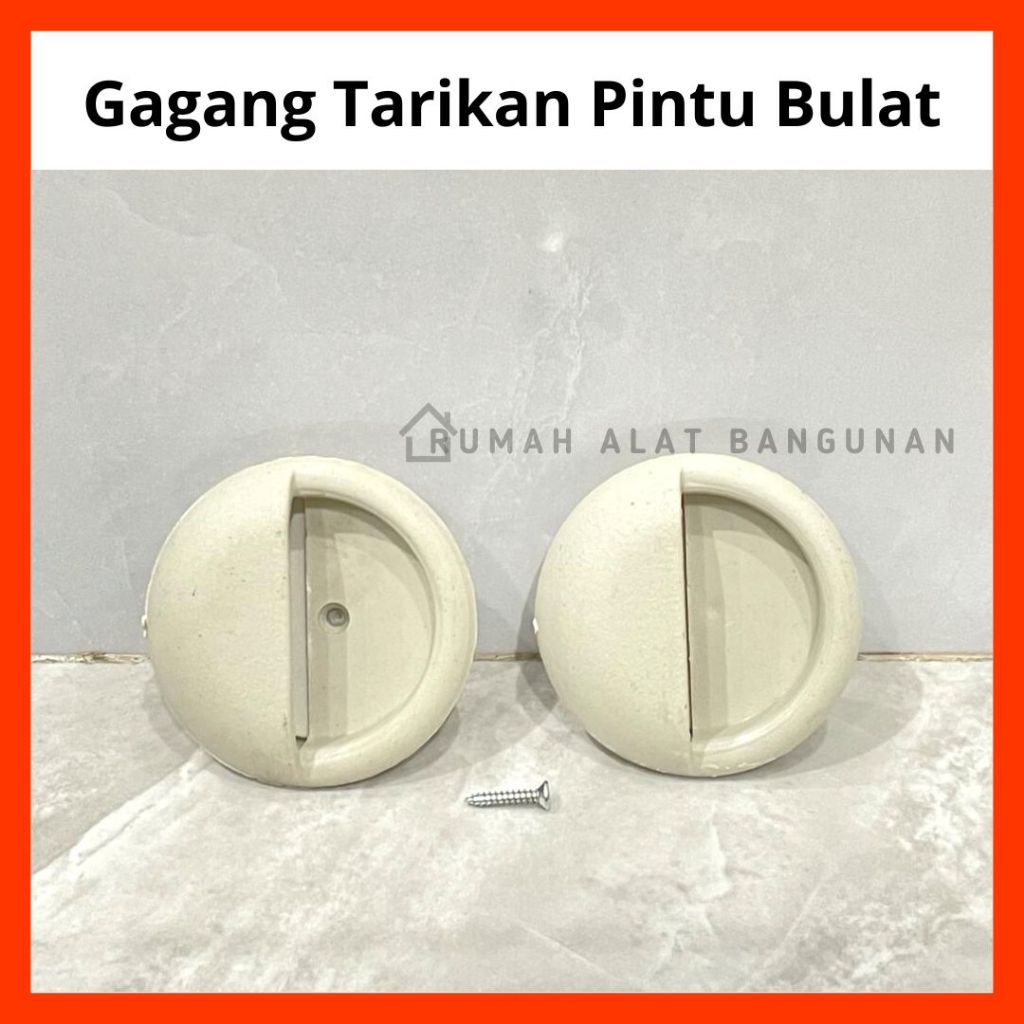 Jual Tarikan Pintu PVC Bulat / Gagang Pintu Kamar Mandi WC Plastik PVC ...