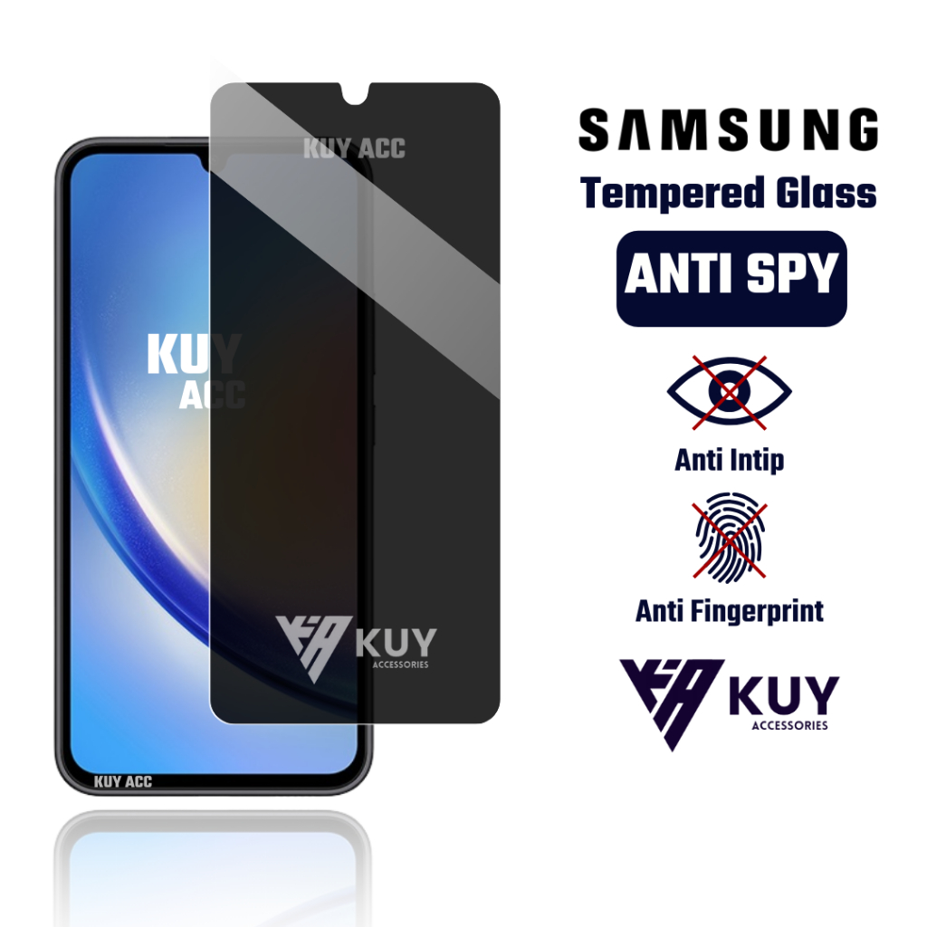 Jual KUY - Tempered Glass Anti Spy Samsung A56 5G A55 5G A36 5G A35 5G A26 5G A25 5G A34 5G A33 ...