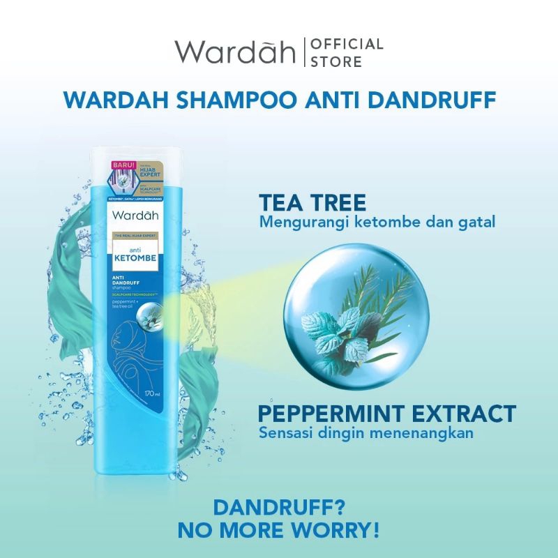 Jual SHAMPOO WARDAH ANTI KETOMBE 170ML | Shopee Indonesia