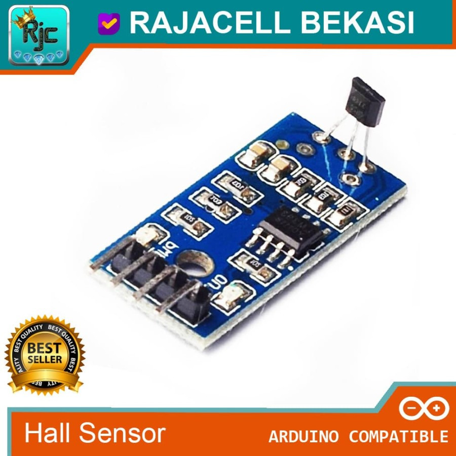 Jual Hall Sensor Motor Speed Counter Module Sensor Magnet Arduino ...