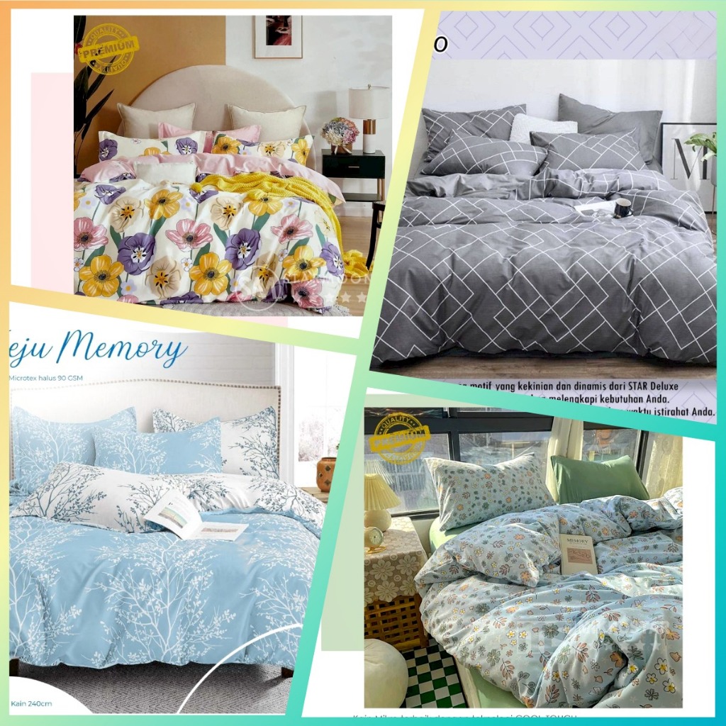 Jual Sprei Set Seprei Set Sorei 200x200 King - Motif 1 | Shopee Indonesia