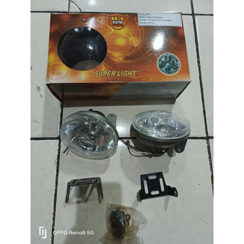 Jual Fog Lamp Lampu Kabut Mobil Universal 4inch Putih(Clear) 10cm ...