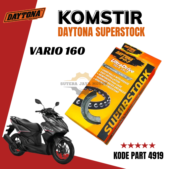 Jual KOMSTIR DAYTONA RACING VARIO 160 ORIGINAL SUPERSTOCK 4919 | Shopee ...